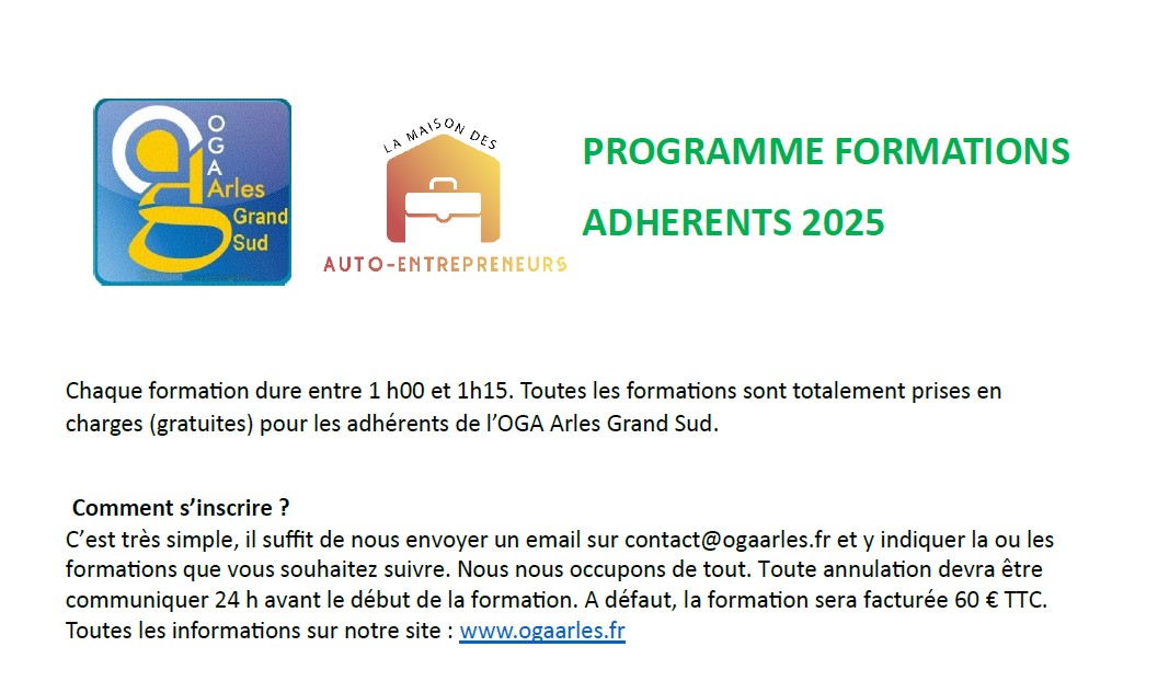 programme des formations adhérents 2025
